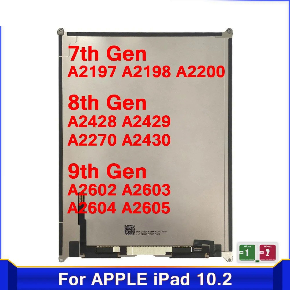 New Original LCD Screen Display Glass Panel For iPad 7 / 8 10.2 2019 ...