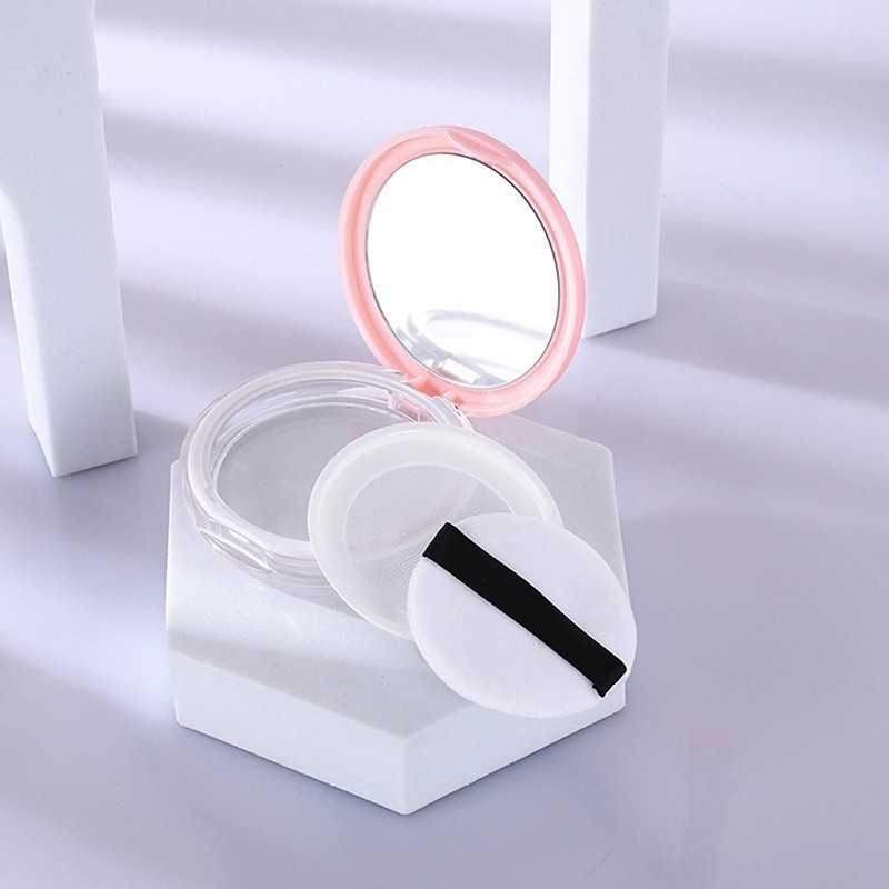 Convenient Loose Powder Box Travel Makeup Sifter Container Plastic ...