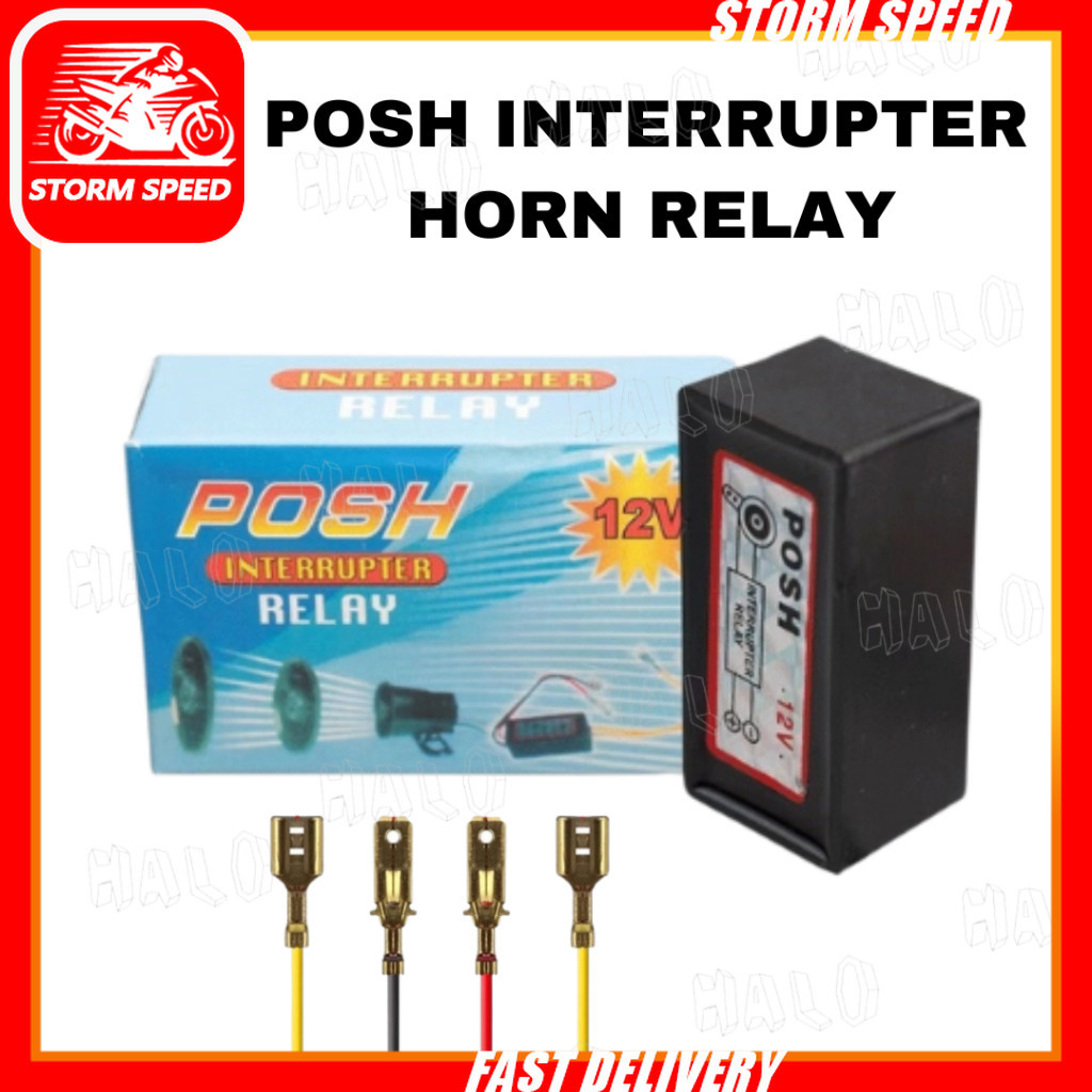 MOTORCYCLE POSH INTERRUPTER HORN RELAY [STORM SPEED] | Shopee Philippines