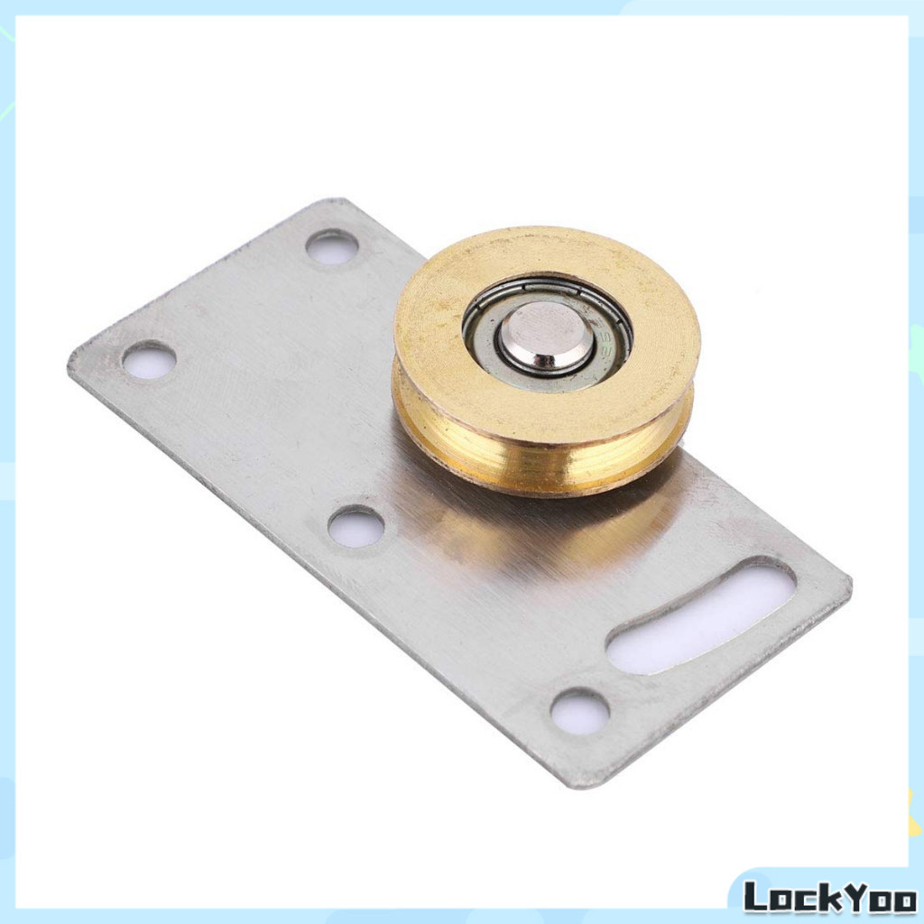 LockYoo Sliding Door Rollers Wardrobe Nylon Pulley Hanging Wheel ...