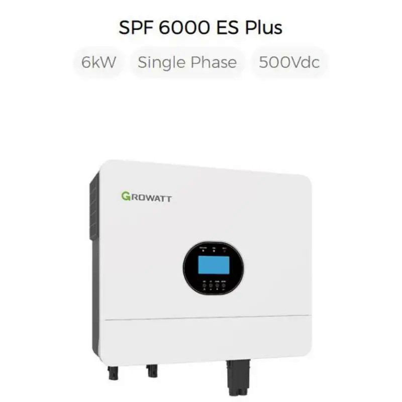 Growatt Solar Power 5Kw Off Grid Inverter 48V Spf5000Es 6000Es Pv Wechselrichter 230Vac Single ...