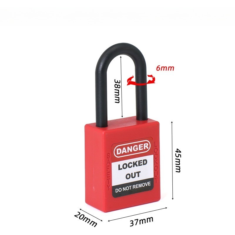 38mm Nylon Beam Insulated Padlock Industrial Safety Engineering 10 ...