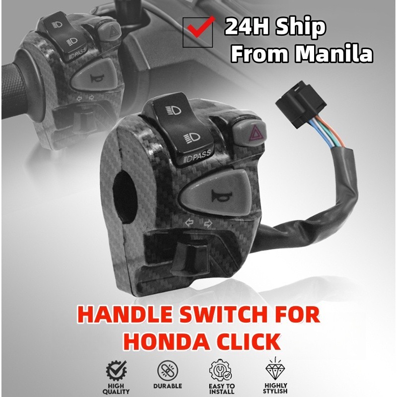 COD HONDA CLICK 150i HANDLE SWITCH WITH PASSING LIGHT LEFT SIDE FOR ...