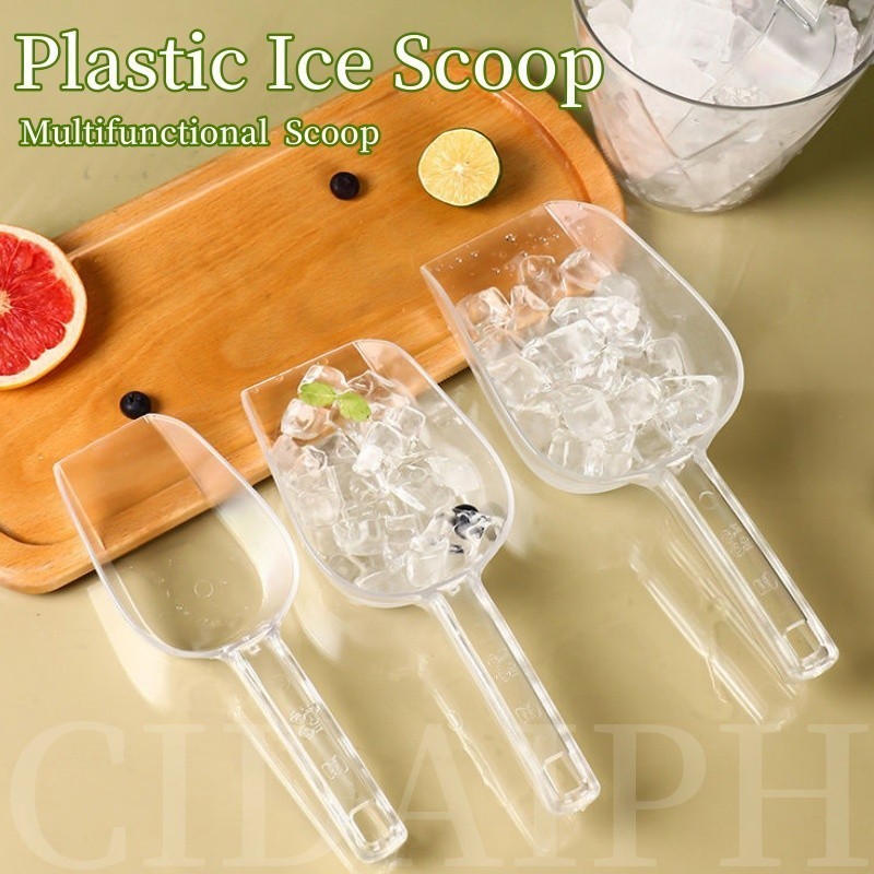Clear Acrylic Food Scooper Plastic Ice Shovel PC Multifunctional ...
