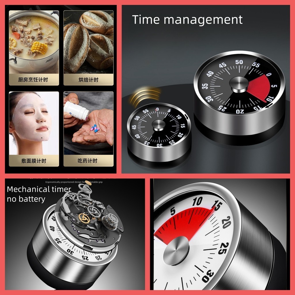 stainless steel timer/mechanical calculagraph for kitchen/time ...