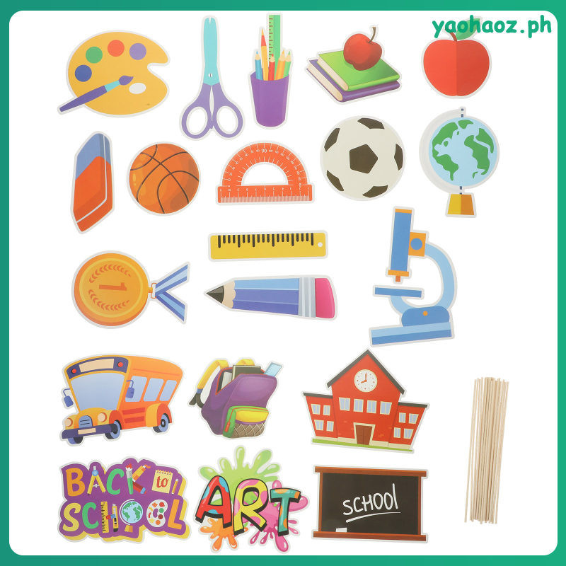 20 Pcs Decor Back-to-school Photo Prop Booth Props Funny Class Reunion ...