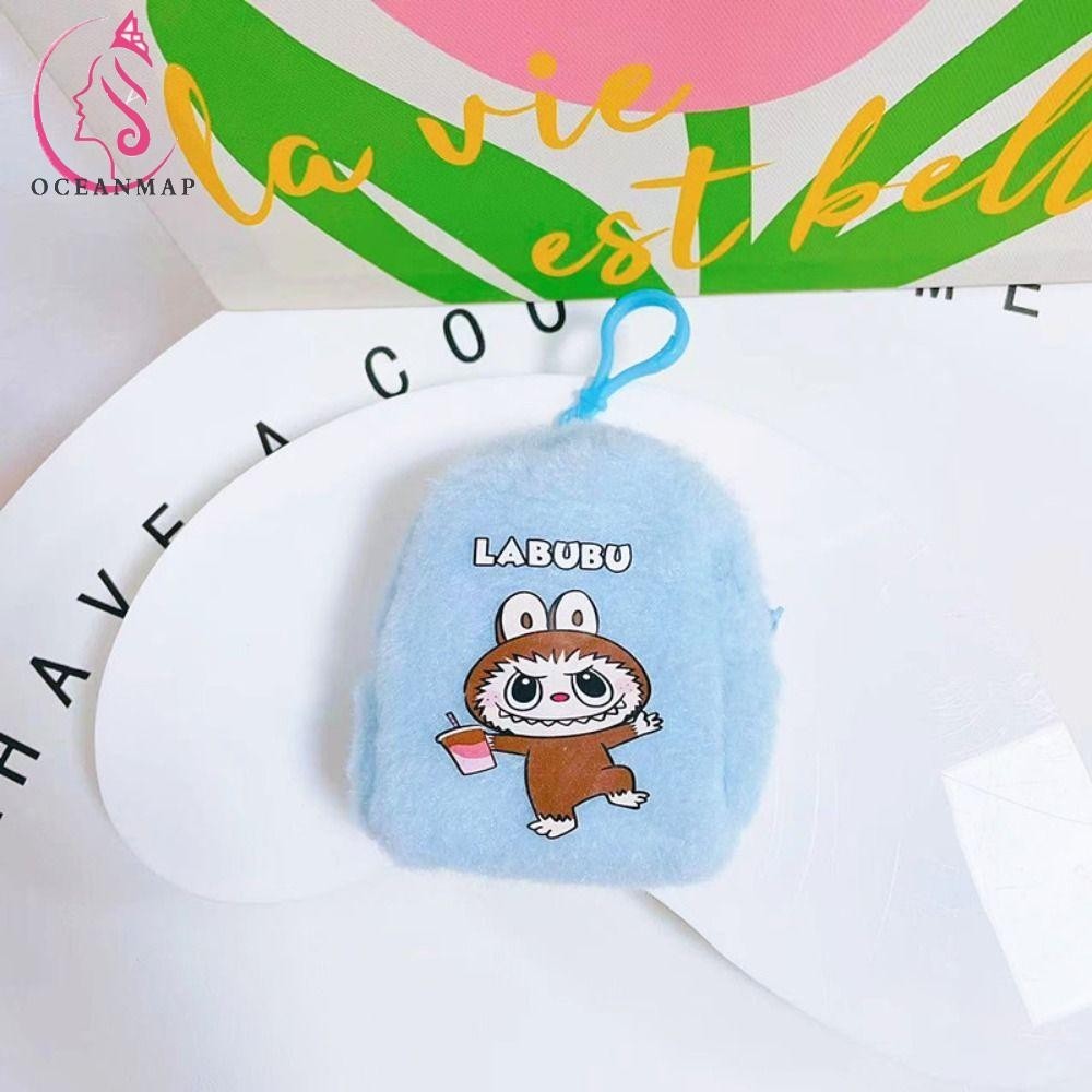 OCEANMAP Labubu Plush Coin Purse, Cartoon Storage Bag Anime Labubu Zero ...