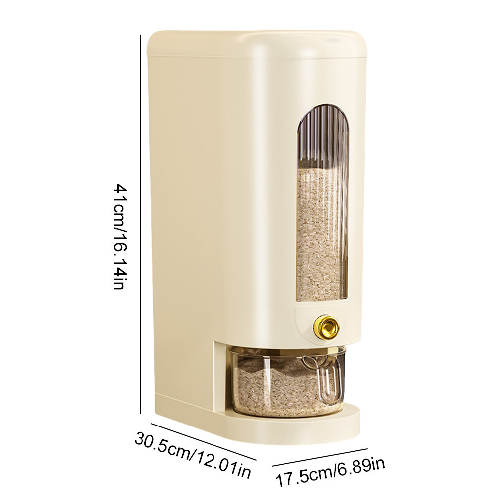 5KG Automatic Cereal Dispenser Storage Box Insect-Proof Rice Storage ...