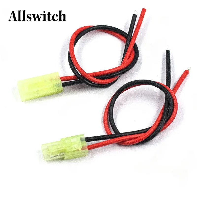 5Pcs EL-2P 4.5mm Male Female EL Wire Cable 20cm EL4.5 Connector Green Mini Tamiya Connector with ...