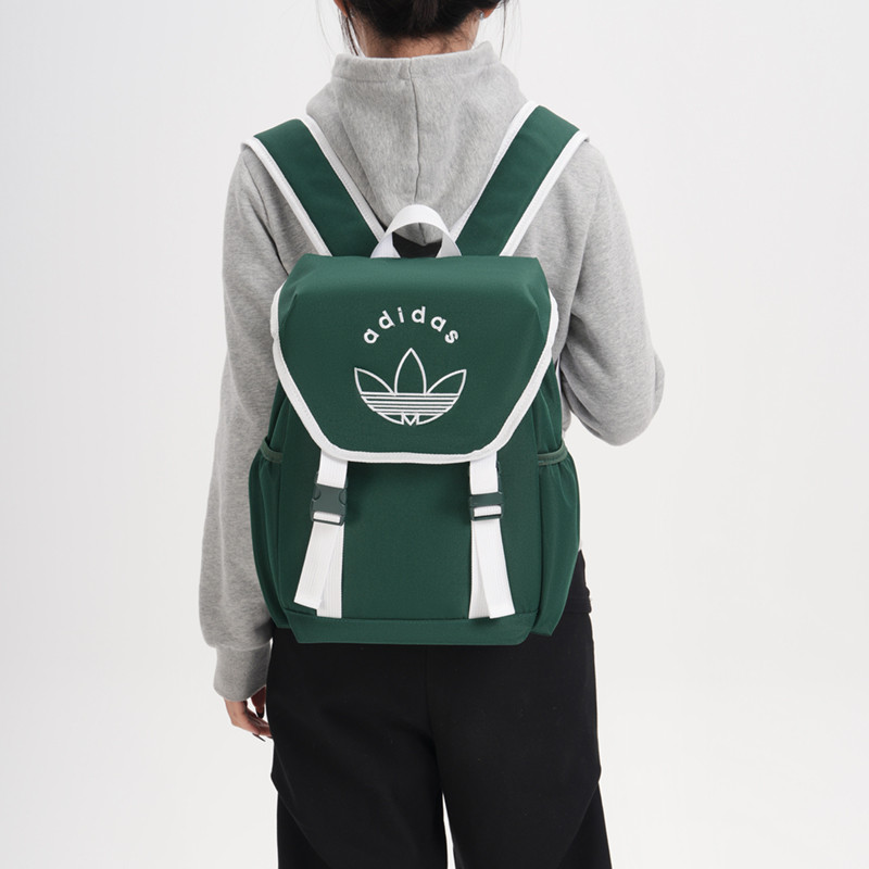 Adidas Clover Men's Embroidered Logo Sports Backpack Student Trend ...