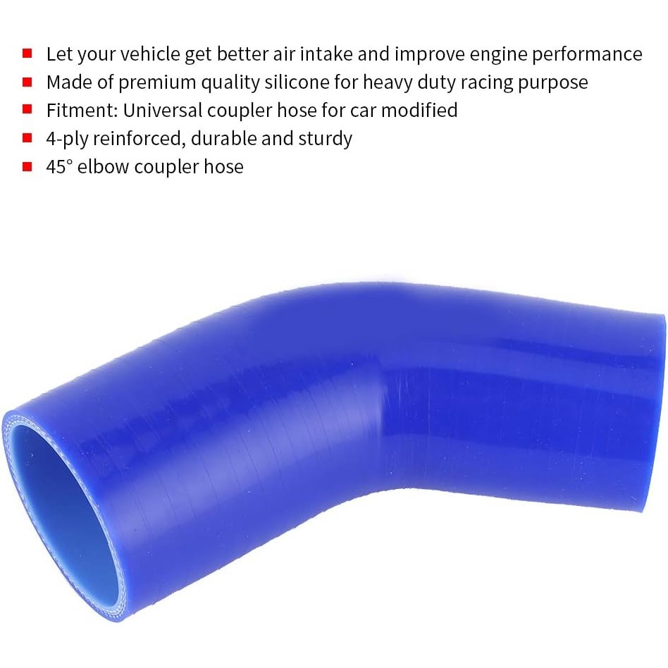 SACO 45 Degree Silicone Hose Reducer Joiner Coupling Intercooler ...