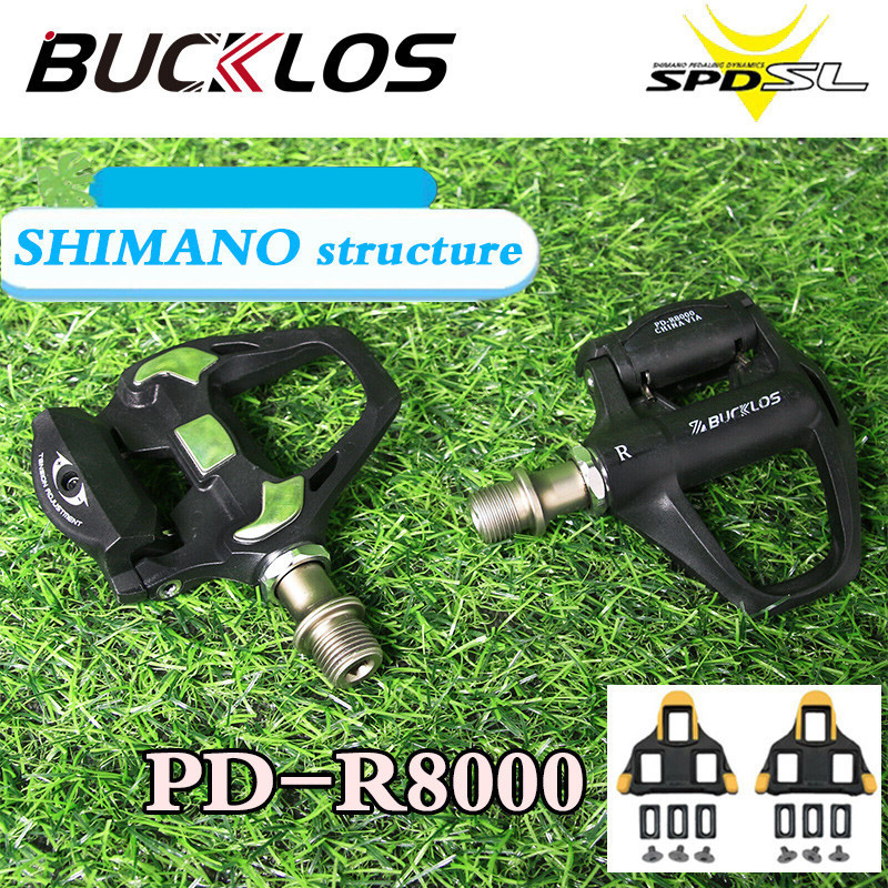 BUCKLOS Cleats Pedal For SHIMANO PD-R8000 SPD-SL Road Bike Cleat Pedals ...