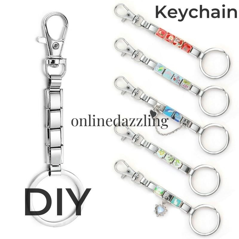 New DIY Italian Modular Style Keychain Charms Fit 9mm Steel Links Key ...