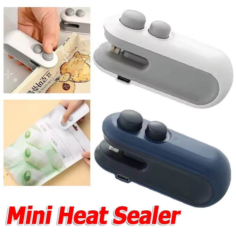 2 in 1 Portable Heat Sealer / Mini Rechargable Snack Sealers / Plastic ...