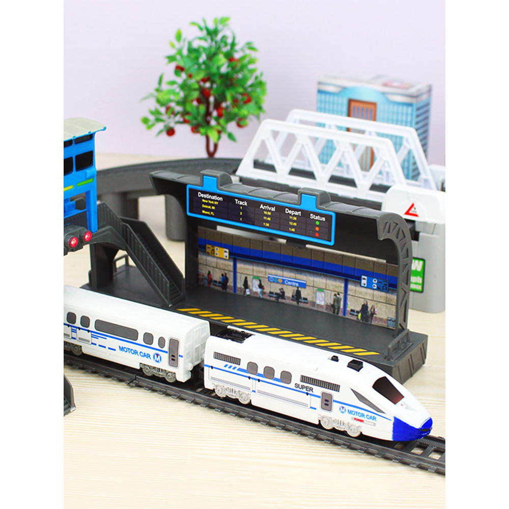High-Speed Rail Harmony Train with Track Toy Car Subway Electric Model ...