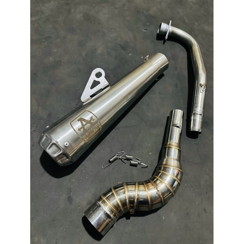 Arrow Pipe canister contour open specs exhaust Pipe for Wave 125 Xrm ...