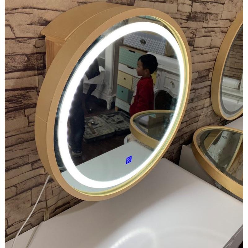 Table Mirror led Bathroom Mirror Wall-Mounted Dressing Mirror Bathroom ...