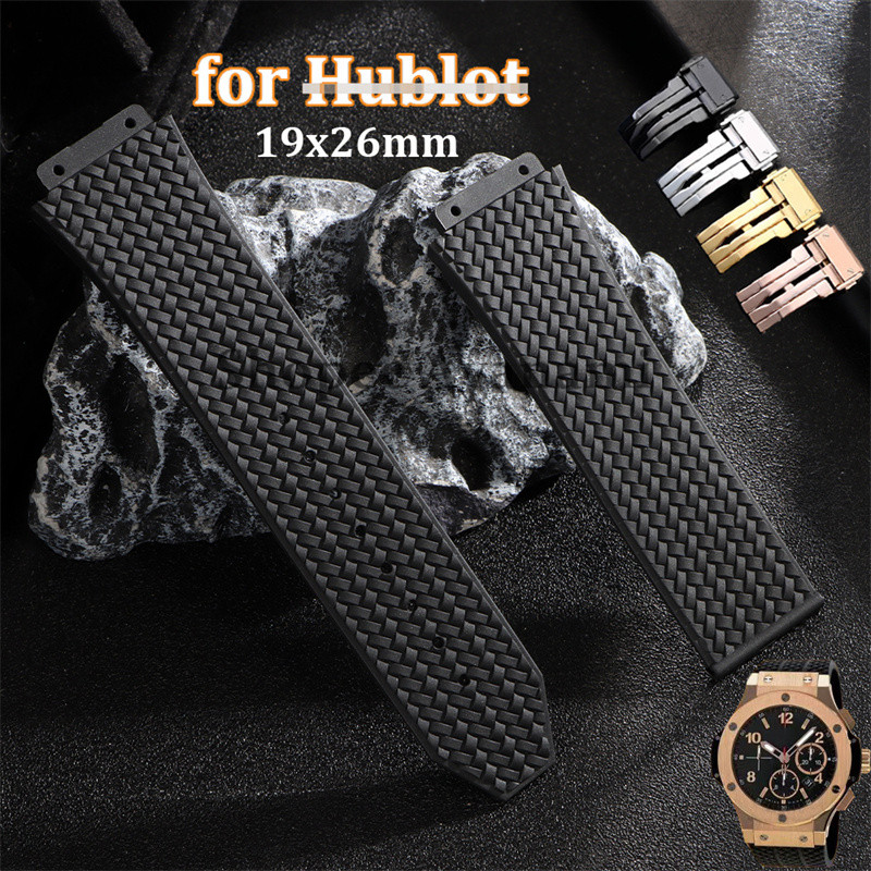 19x26mm Silicone Watch Strap for Hublot BIG BANG Replacement Watch Band ...