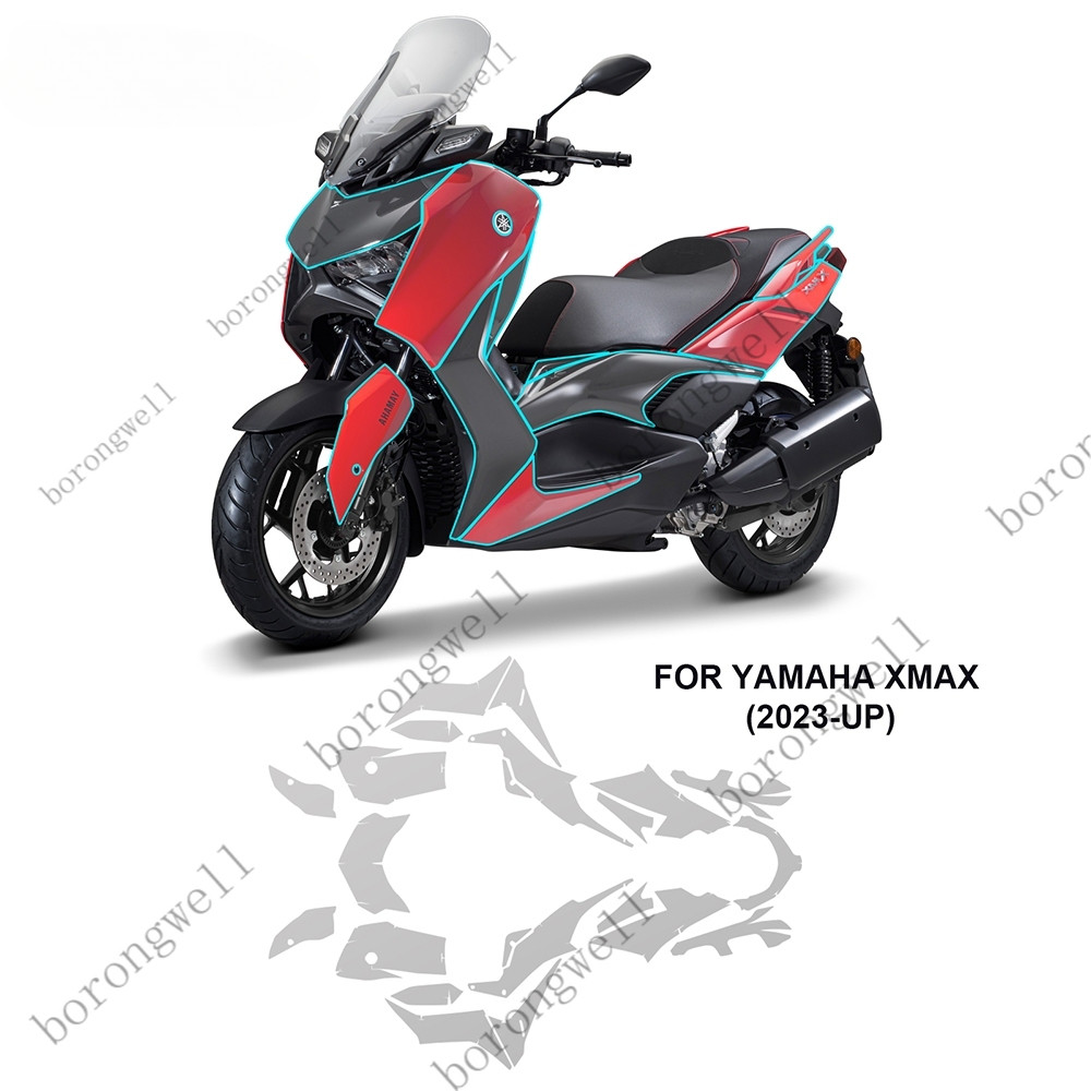 For YAMAHA XMAX300 2023 2024 Motorcycle Transparent Protective Film ...