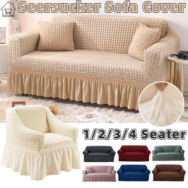 【COD】1/2/3/4 Seats Sofa Cover Universal Sofa Dust Cover Sofa Protector ...
