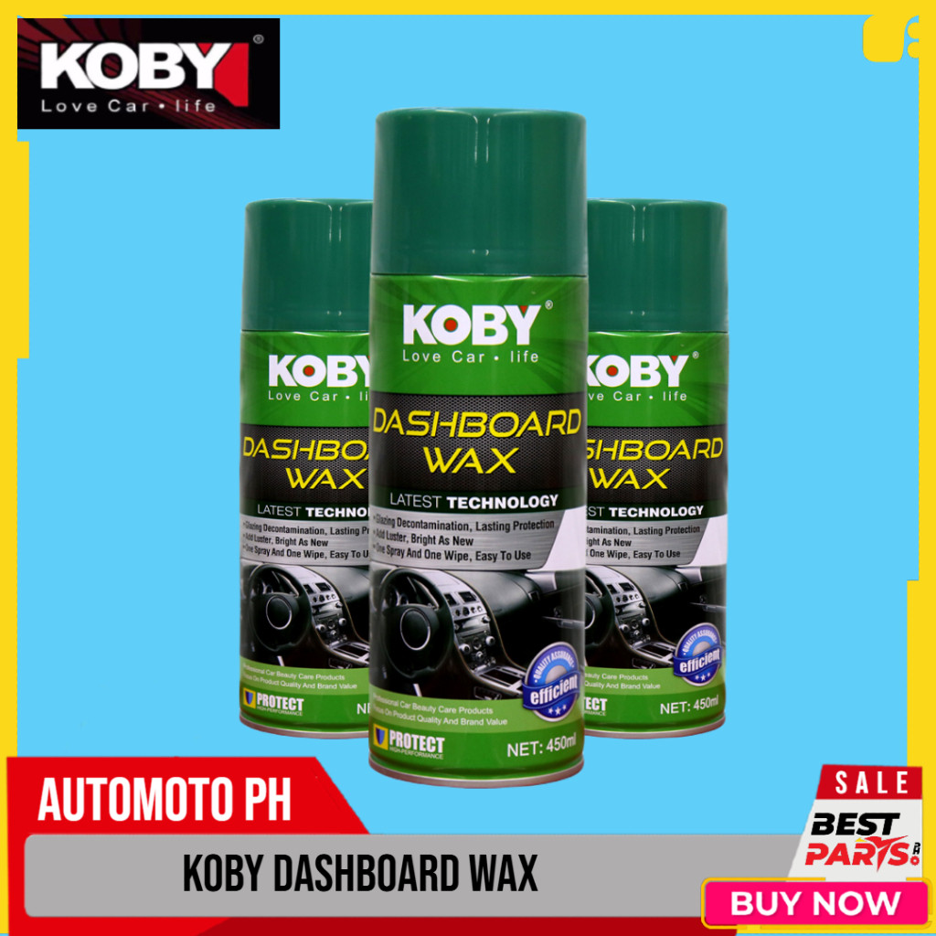 Koby Dashboard Wax for Car and Motorcycle 450ml | High Quality | Shopee ...