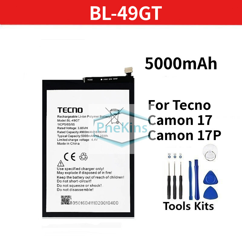 Tecno Camon 17 17P CG6 CG7 Battery BL-49GT Battery | Shopee Philippines