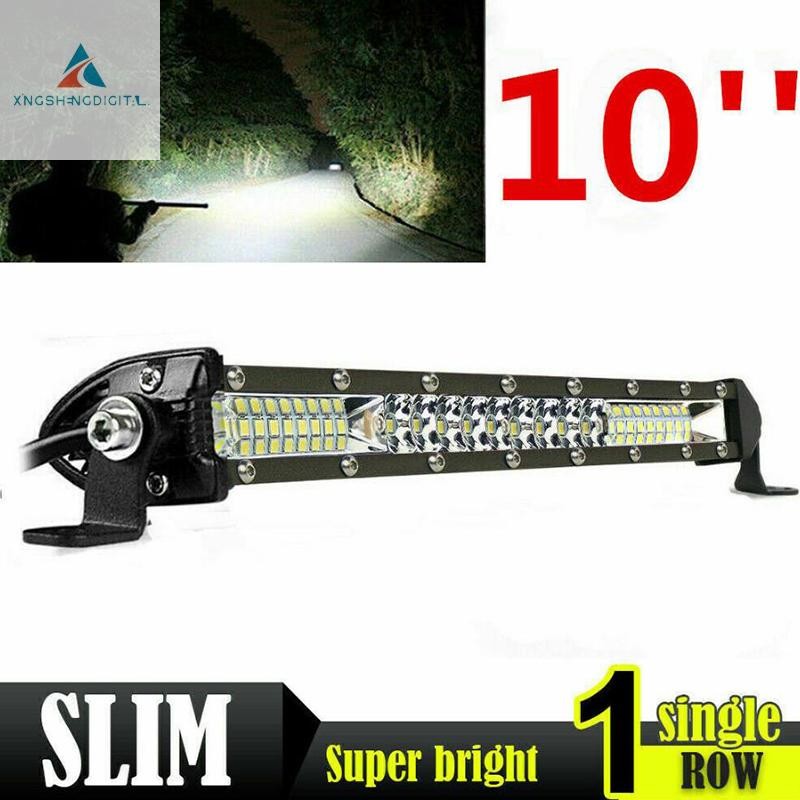 ZJPG> Slim 10inch LED Light Bar Spot Flood Combo Work SUV Boat Offroad ...
