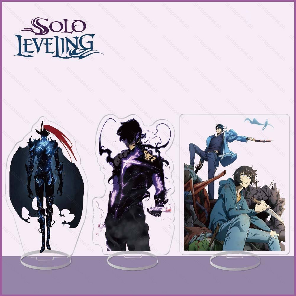 Solo Leveling Anime Figure Model Toy Acrylic Stands Plate Holder Sung ...