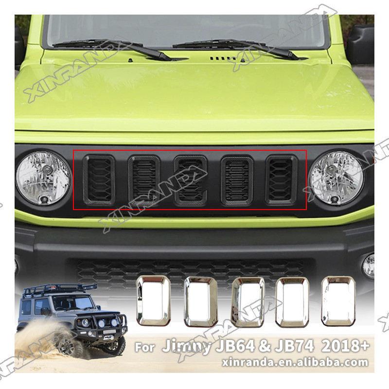 Car Front Grill Cover for Suzuki Jimny JB64 JB74 2018-2020 Styling Mouldings Car Front Grill ...
