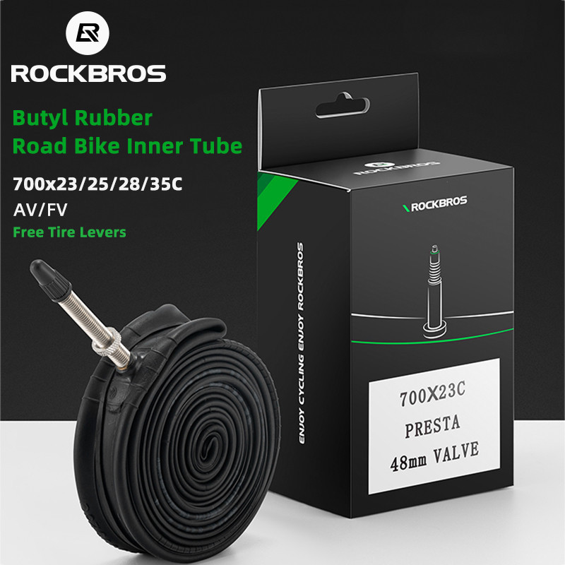 ROCKBROS Bicycle Inner Tube MTB Road Bike Tire 700C/23 25 28 35 AV/FV ...