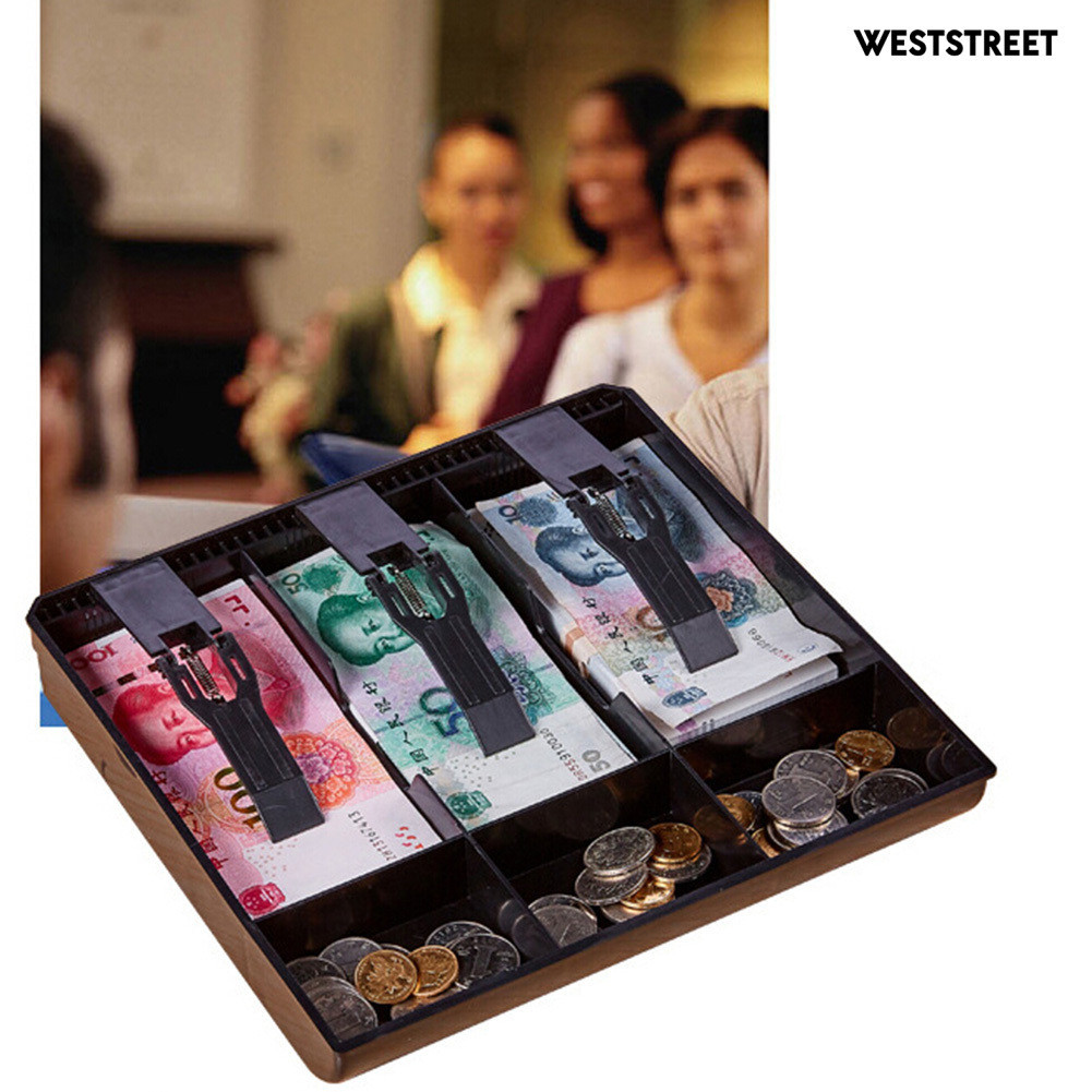 Weststreet 3 Grid Money Cash Register Cashier Box Insert Tray Storage ...
