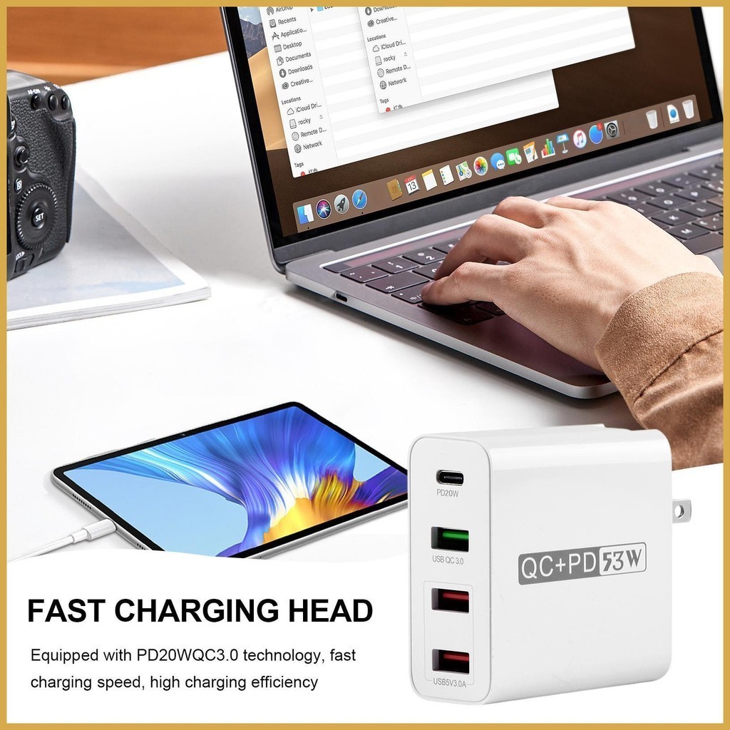 USB Charging Hub 51W Fast Charging Hub with Multi Ports Compact ...