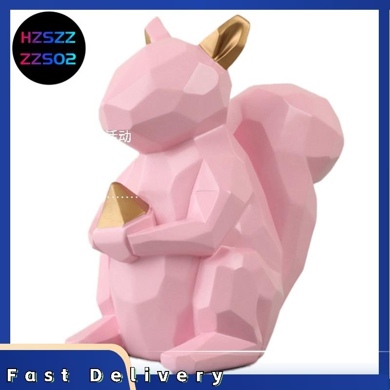 【Hzszzzzs02】Squirrel Money Box Statues Children's Room Bedroom Home ...