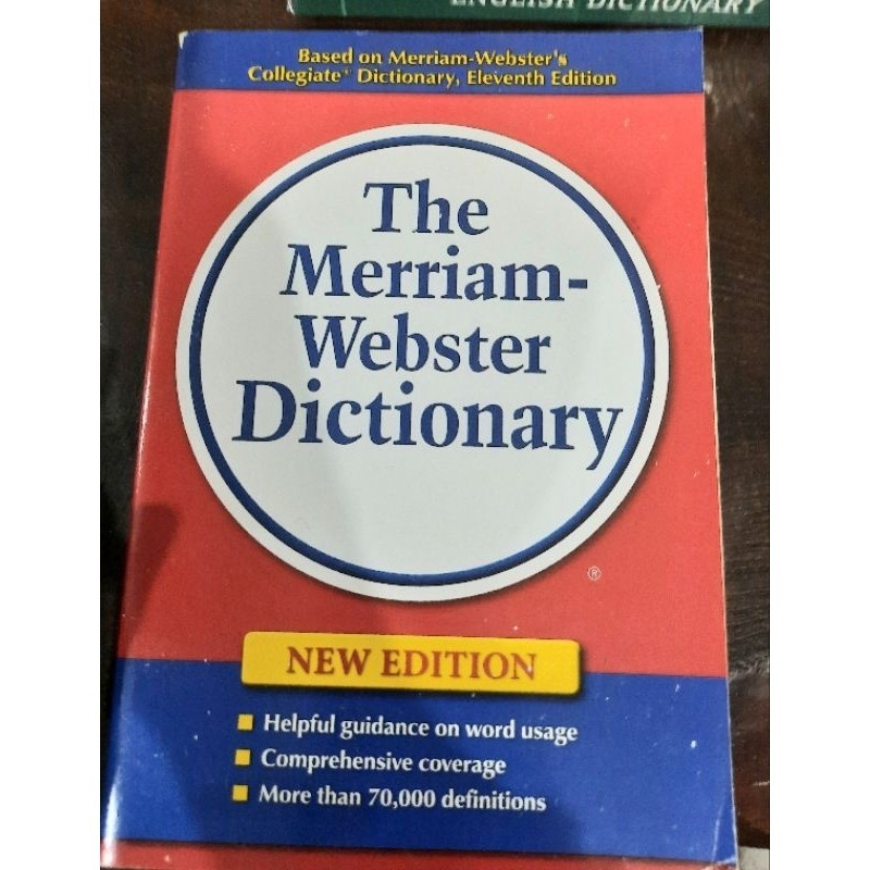The Merriam Webster Dictionary Onhand New Edition | Shopee Philippines