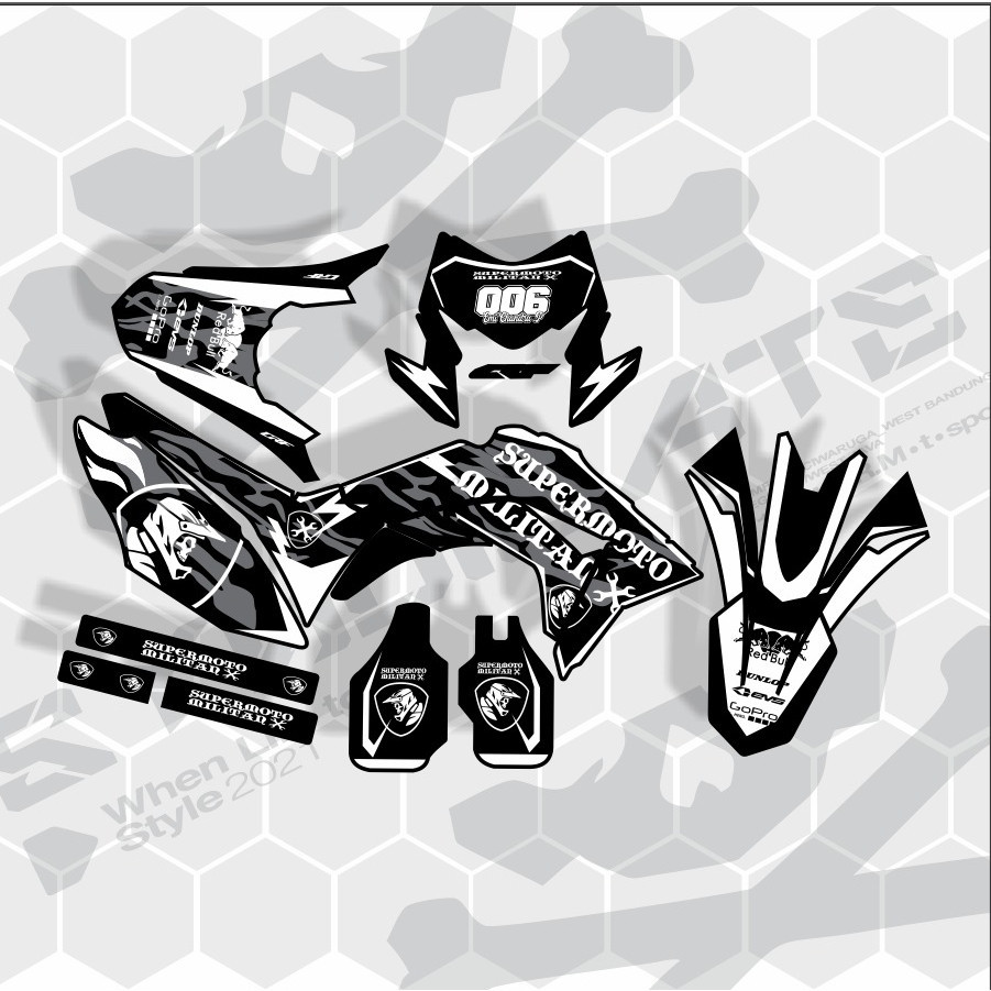 Decal/sticker CRF150L- WR155/Gordon/ D'Tracker /CRF /KLX BF full body ...