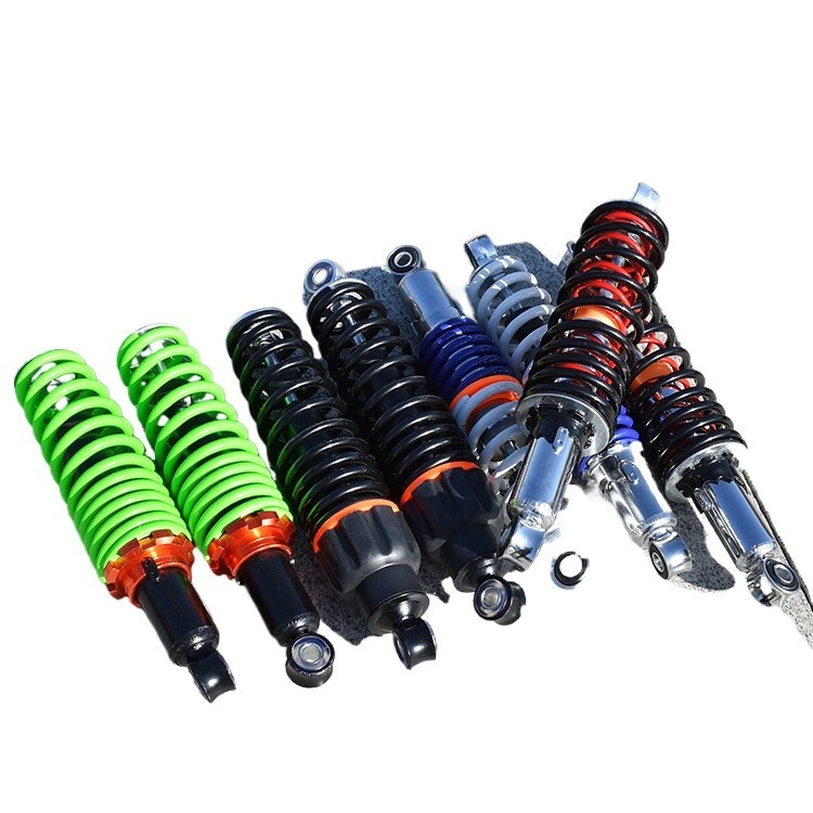Electric vehicle rear shock absorber double spring shock absorber ...