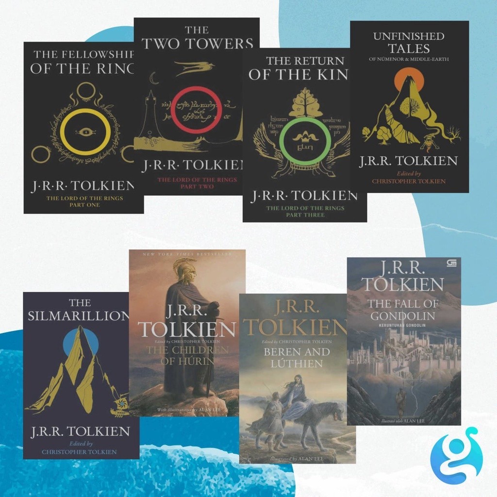 Novel (English Version) JRR Tolkien Books Collection (The Children Of ...