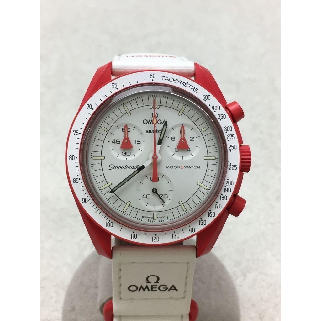 OMEGA Wrist Watch Swatch Mars Men's White | Shopee Philippines