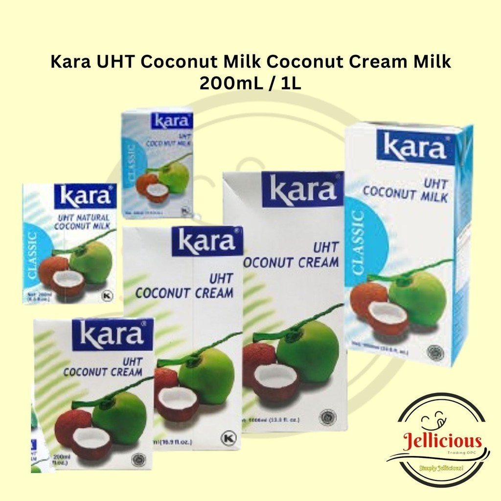 Kara UHT Coconut Milk Coconut Cream Milk 200mL / 1L | Shopee Philippines