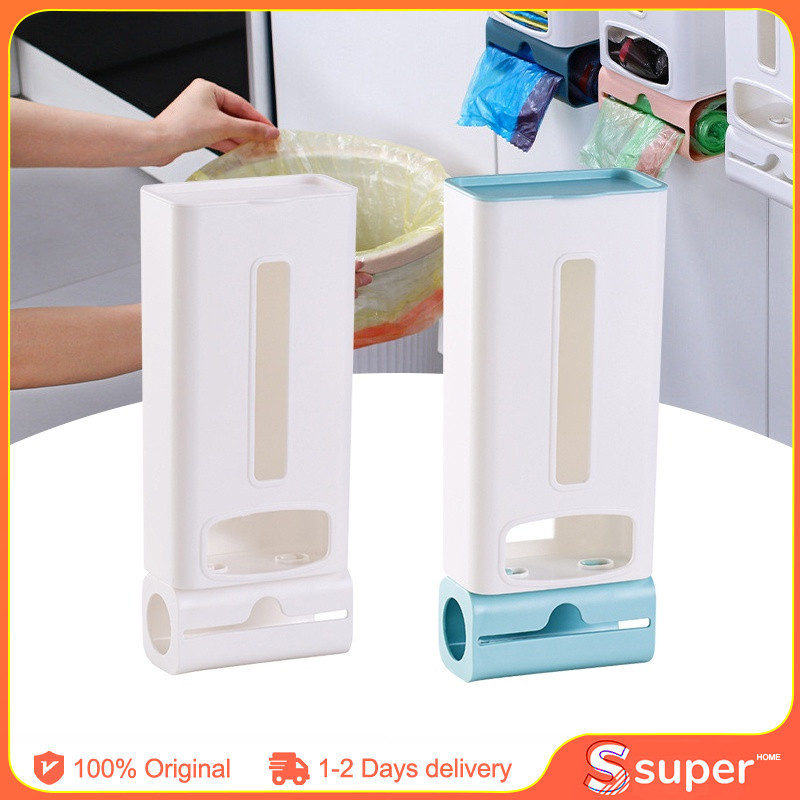 Plastic Bag Organizer Kitchen Hanging Clutter Bag Dispenser Wall ...
