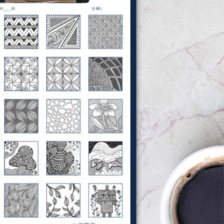 Zentangle Drawing Practice A4 Line Drawing Stylus Training Special ...