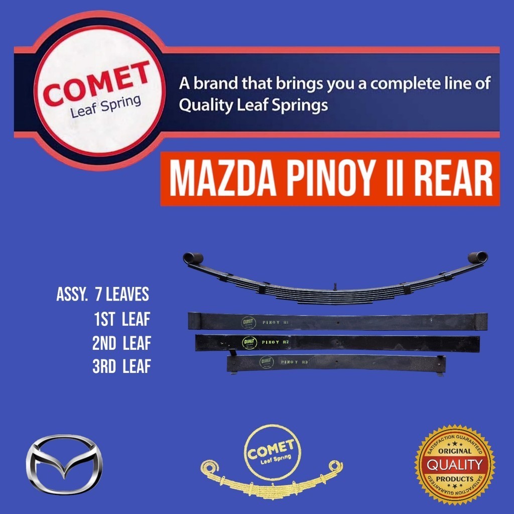 Leaf Spring for Mazda Pinoy II Rear 7 Leaves (Molye) | Shopee Philippines
