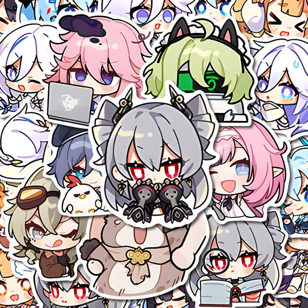 112 Super Cute Chibi Honkai Impact 3rd Expressive Sticker Set Game ...