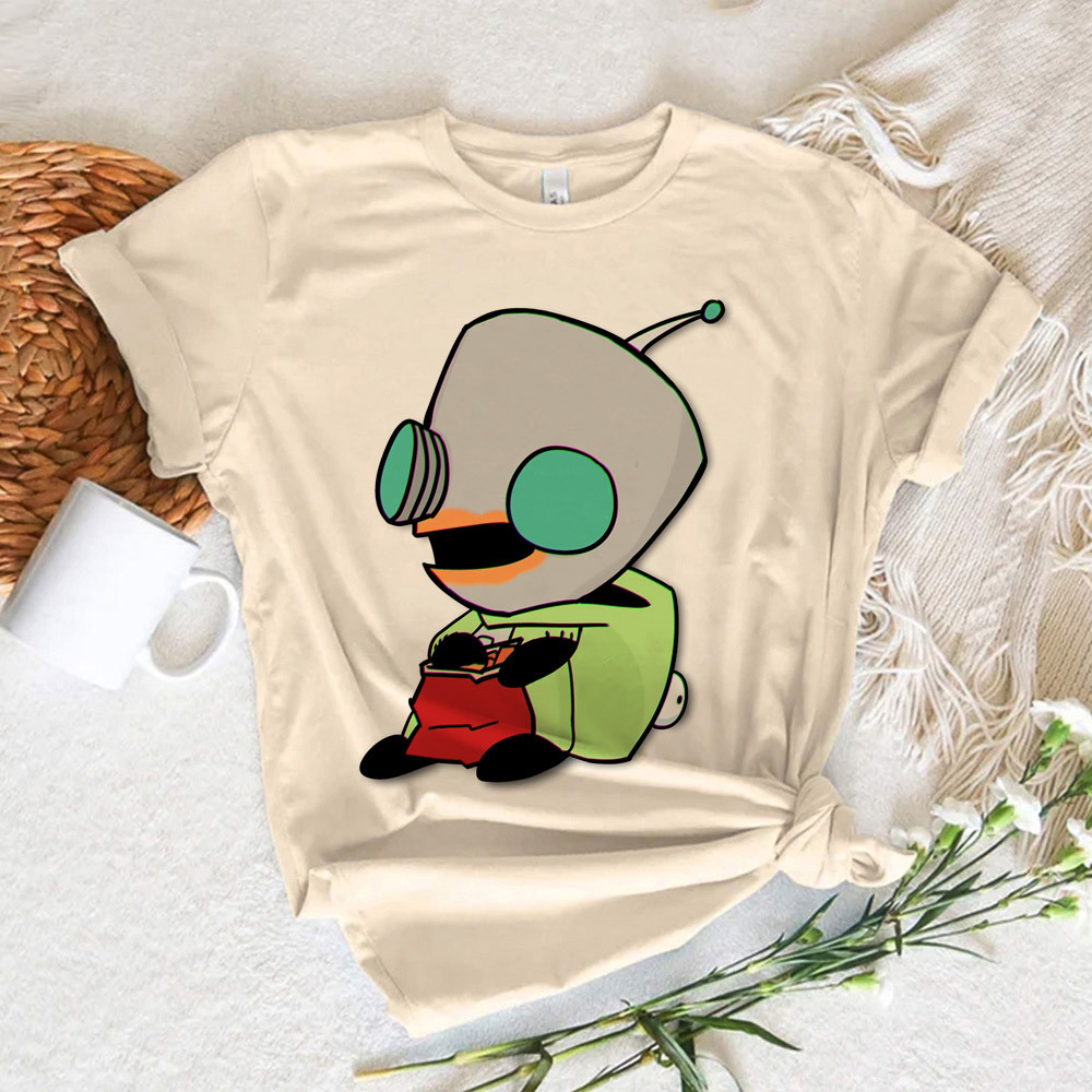 Invader Zim top women comic tshirt female 2000s Japanese comic clothes ...