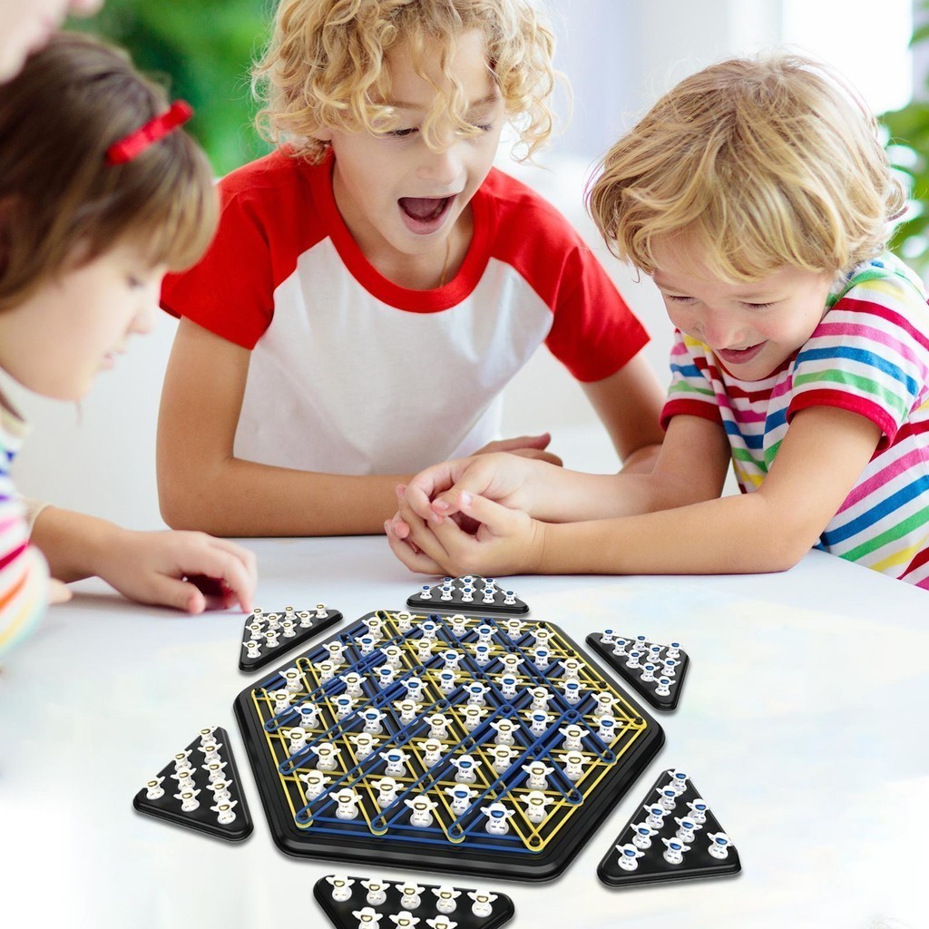 Rubber Band Triangle Board Game Strategic Chess Games Educational ...