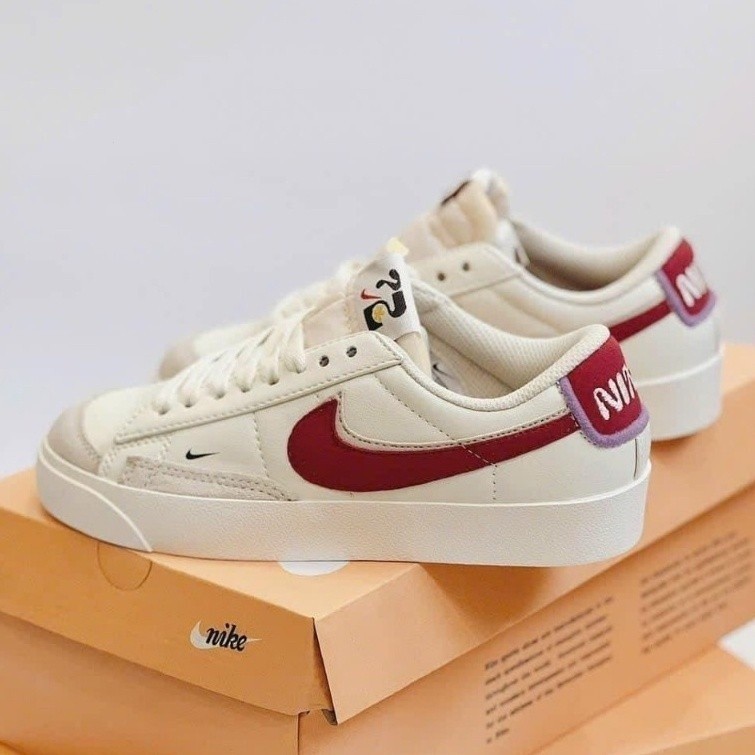 Nike_blazer mid 77 low cut hottrend Red Line women's blazers full bill ...