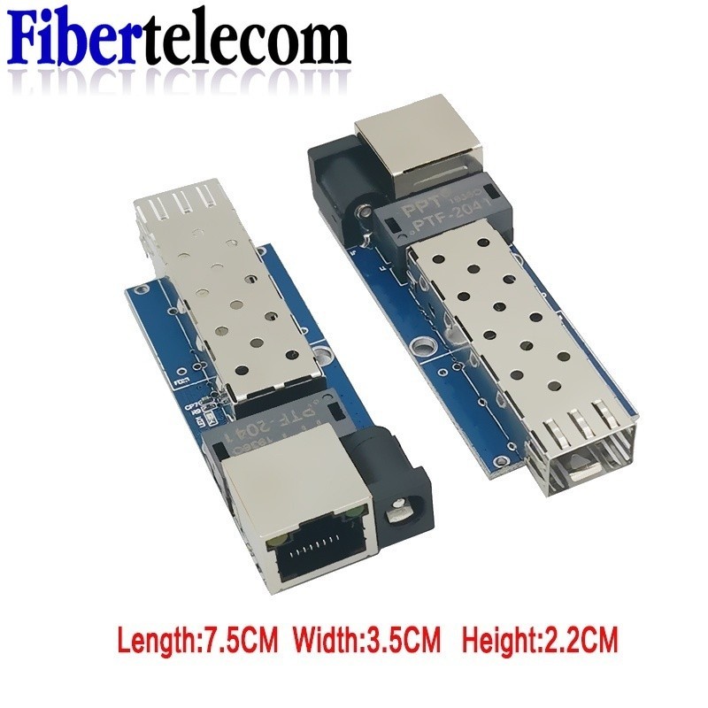 Mini SFP Media Converter Gigabit 10/100/1000M Fiber optic Switch SFP ...