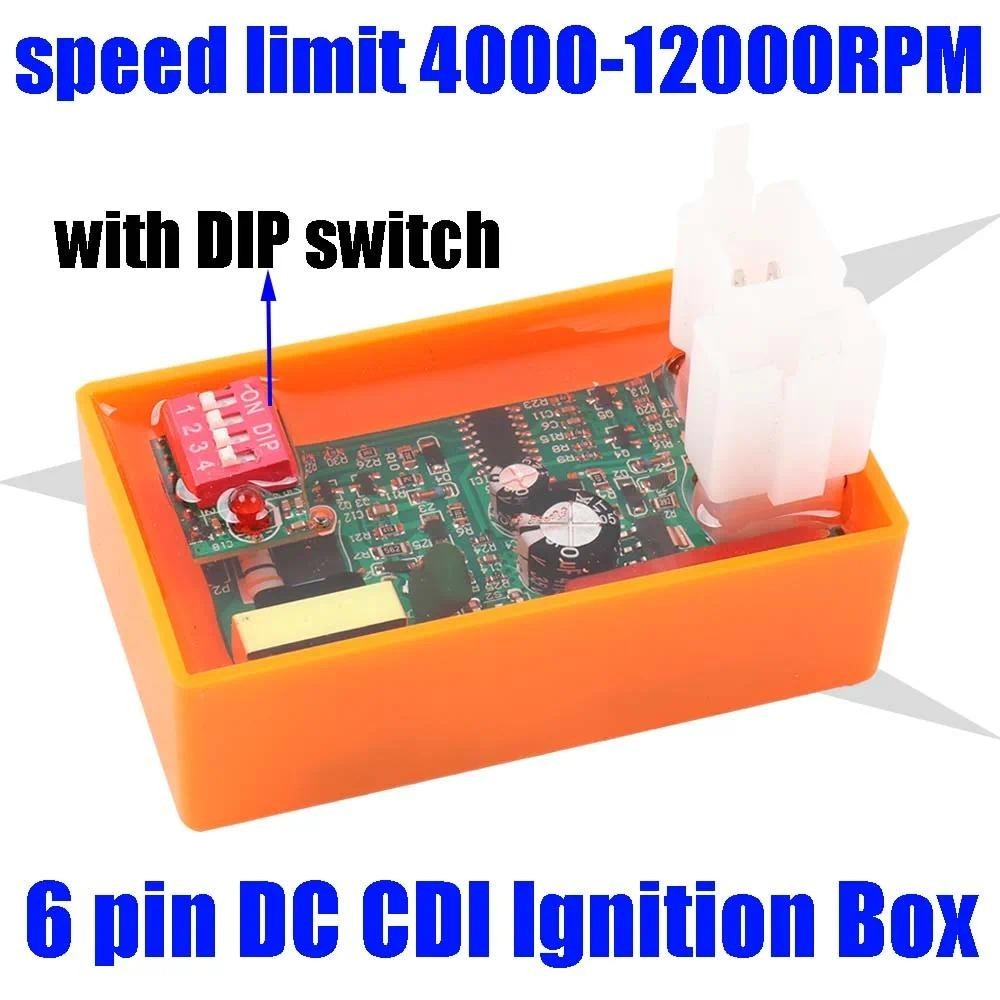 Motorcycle DC 6 Pin performance CDI Adjustable Racing CDI for TMX125 ...