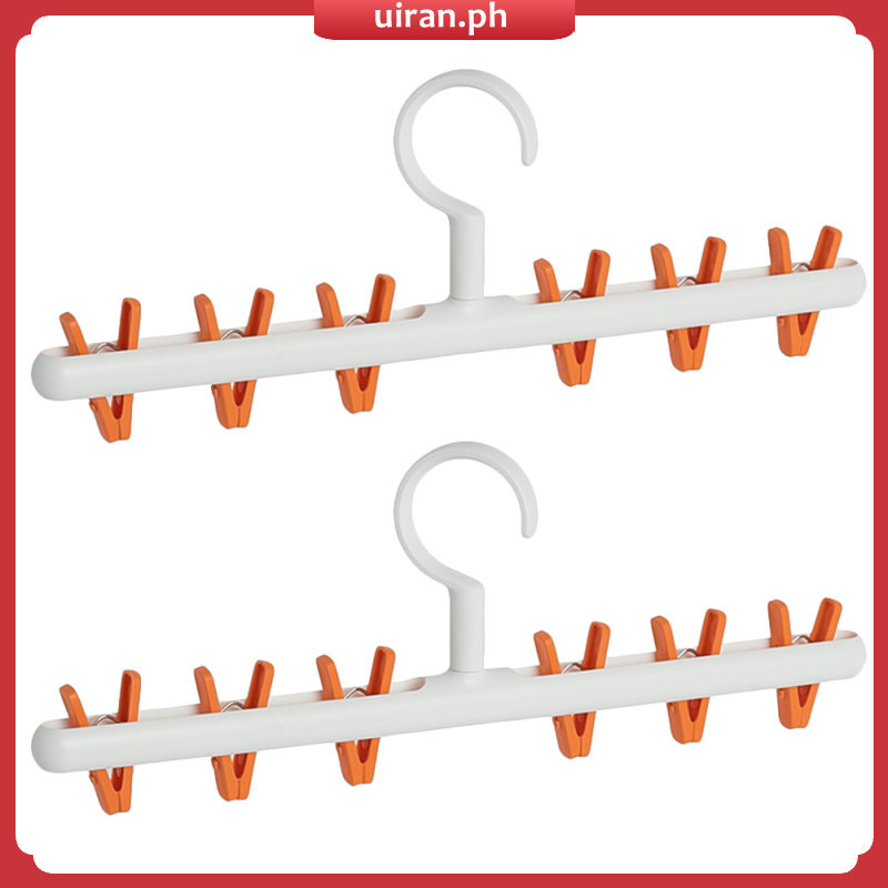 Clip and Drip Laundry Hanger Socks Drying Clips Multi-purpose Foldable ...