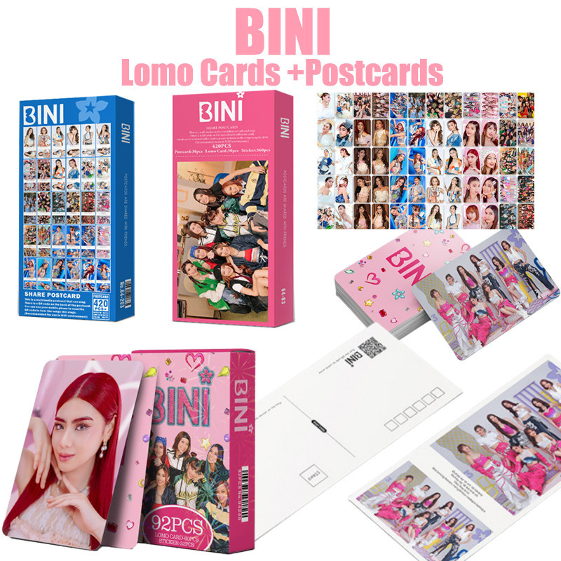 BINI Lomo Cards PostCard Sticke Photocard Bini Photocards Jhoanna ...